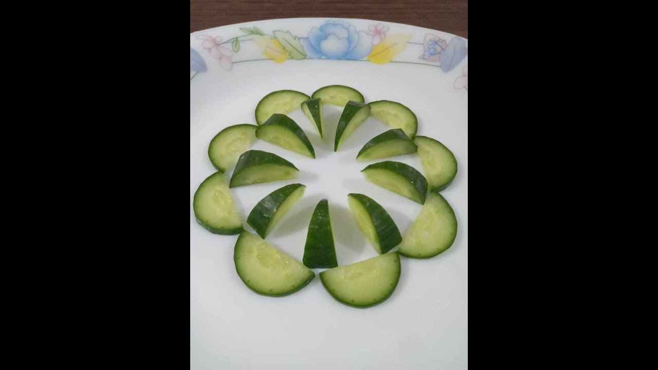 how to decorate salad plate#97 simple and easy... - YouTube