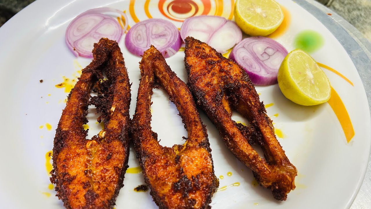 Red Pomfret Fish Fry | kerala style pomfret fish fry | spicy river ...