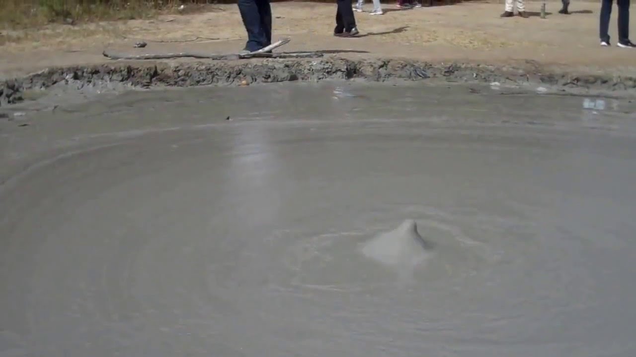 L'eau Michele Mud Volcano South Trinidad TTFNC Field Trip - YouTube