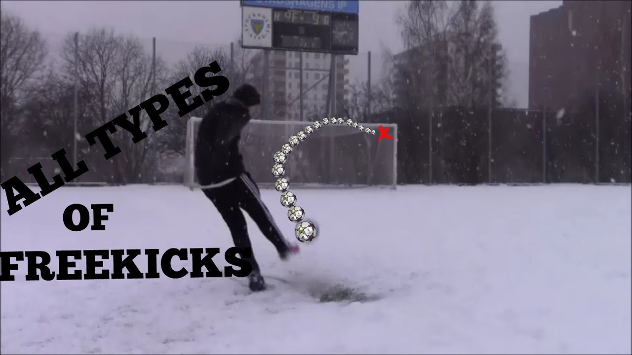 Every Type Of Free kick In Football/Soccer - YouTube