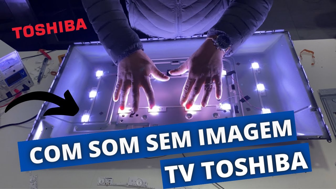 Como conserta Tv Semp toshiba 32 sem imagem - Como trocar barramento de ...