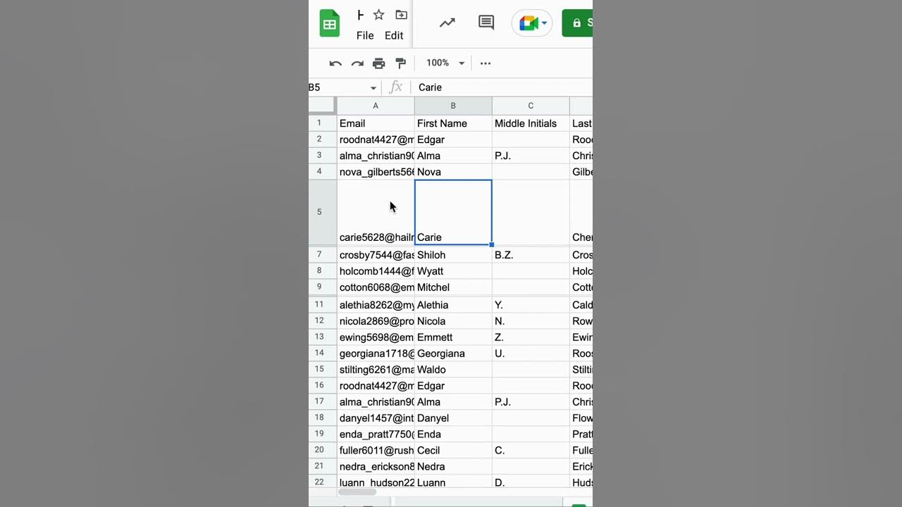 How to Change The Row Height Explained In 18 Seconds Google Sheets Excel 🤯#googlesheets #excel ...