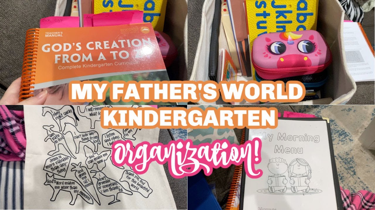 MY FATHER'S WORLD KINDERGARTEN ORGANIZATION | EASY AND SIMPLE! - YouTube