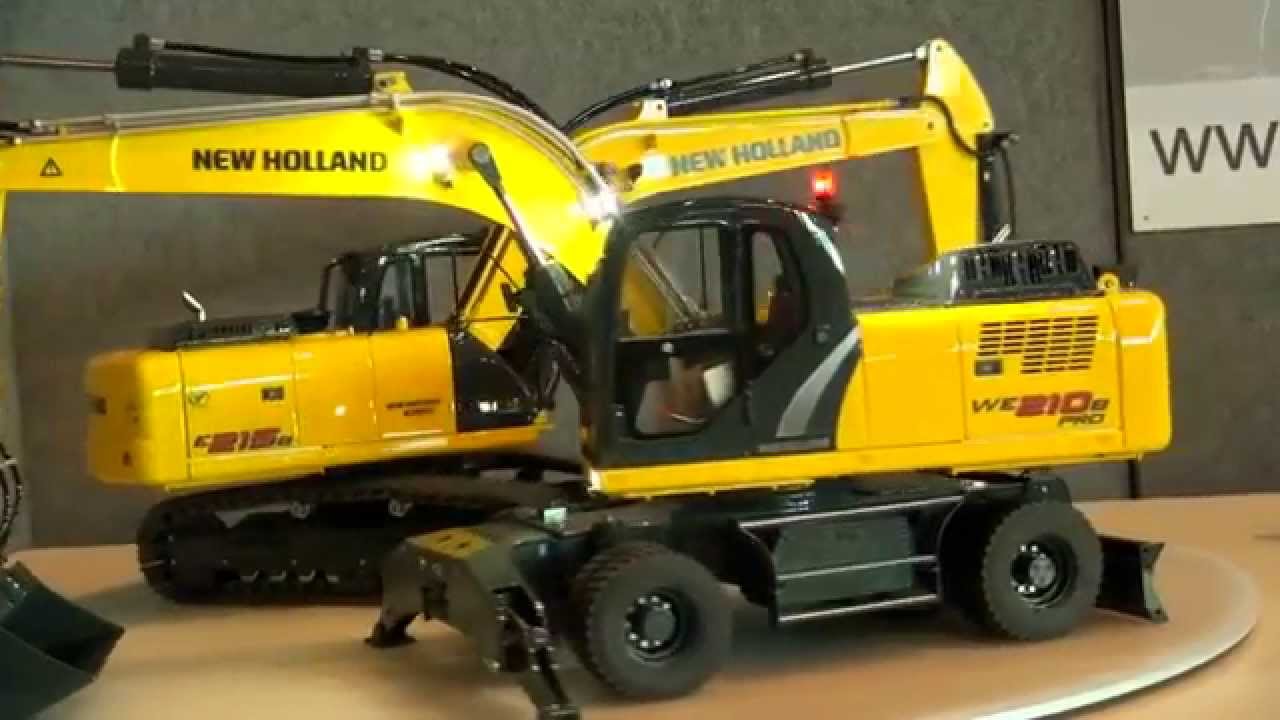 NEW HOLLAND RADBAGGER WE 210 KETTENBAGGER E 215 damitz modelltechnik ...