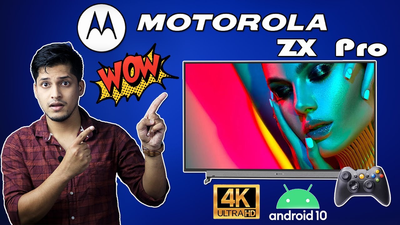 Motorola ZX Pro 4k Ultra HD Android Tv | Android 10 | 50W Speakers ...