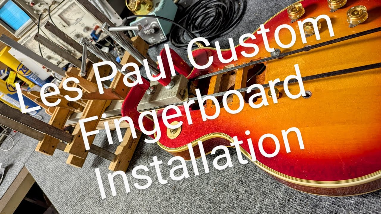 VINTAGE 1970s Gibson Les Paul Custom Fingerboard Installation - YouTube