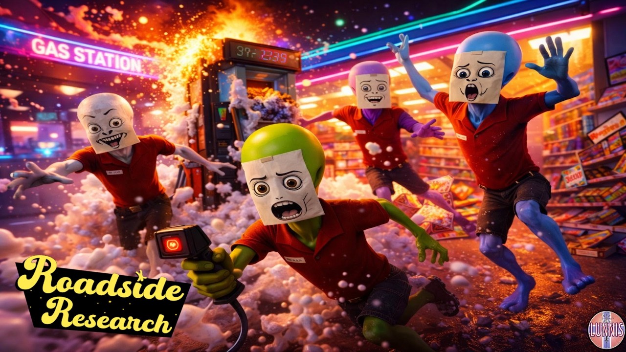 ⛽The Most SUS Gas Station Attendants Ever? 👽⛽ | Let's Play Roadside ...