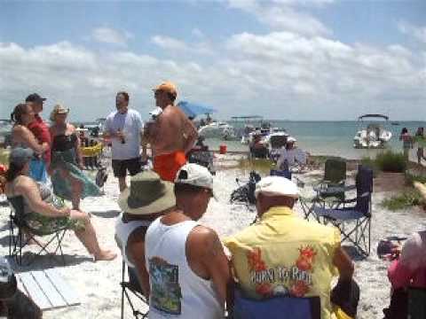 The Sand bar off Anclote Island State Park - YouTube