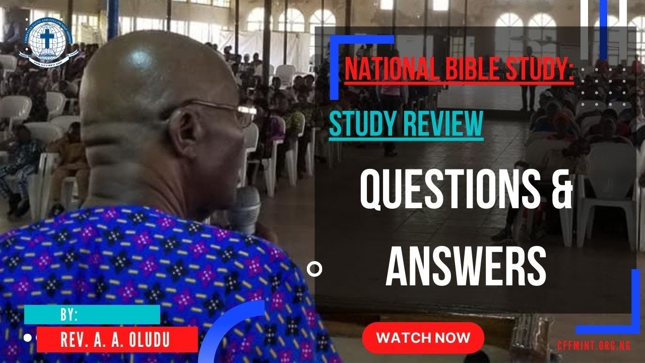 BIBLE STUDY REVIEW || NATIONAL WEEKLY BIBLE STUDY - YouTube