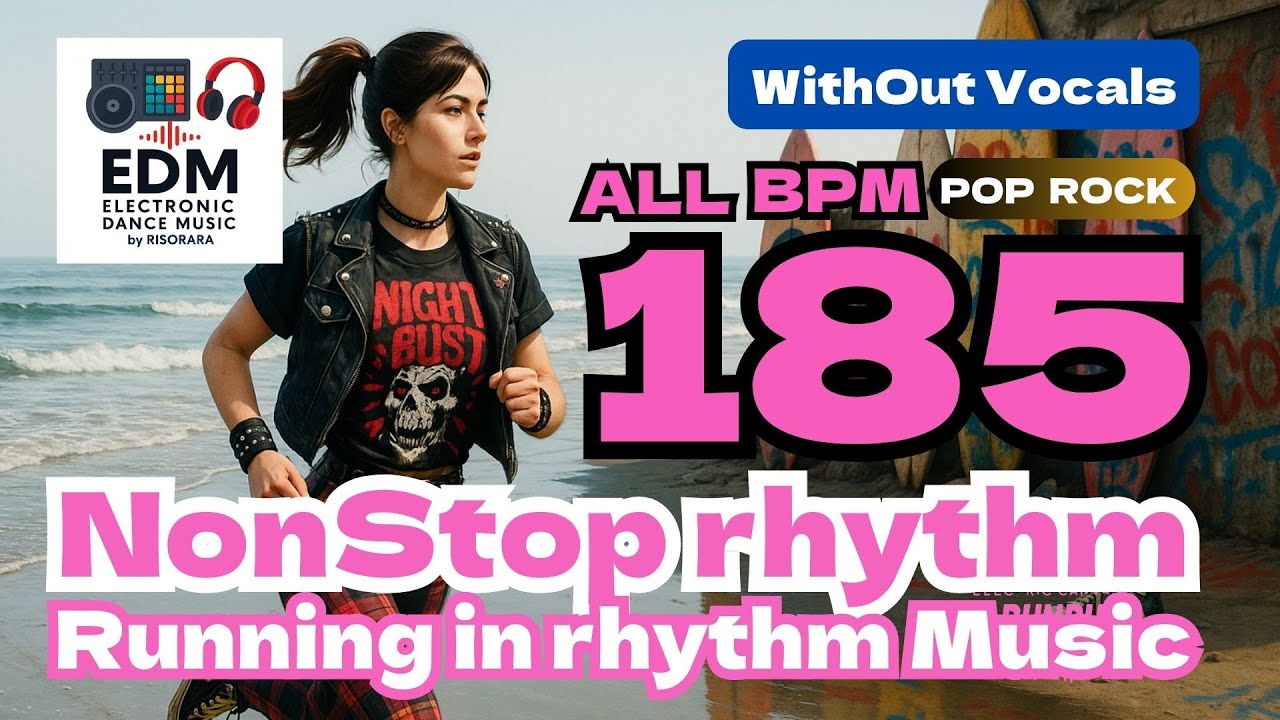 ALL 185 BPM : NonStop Electric Canvas Music : POP ROCK : Run with the ...