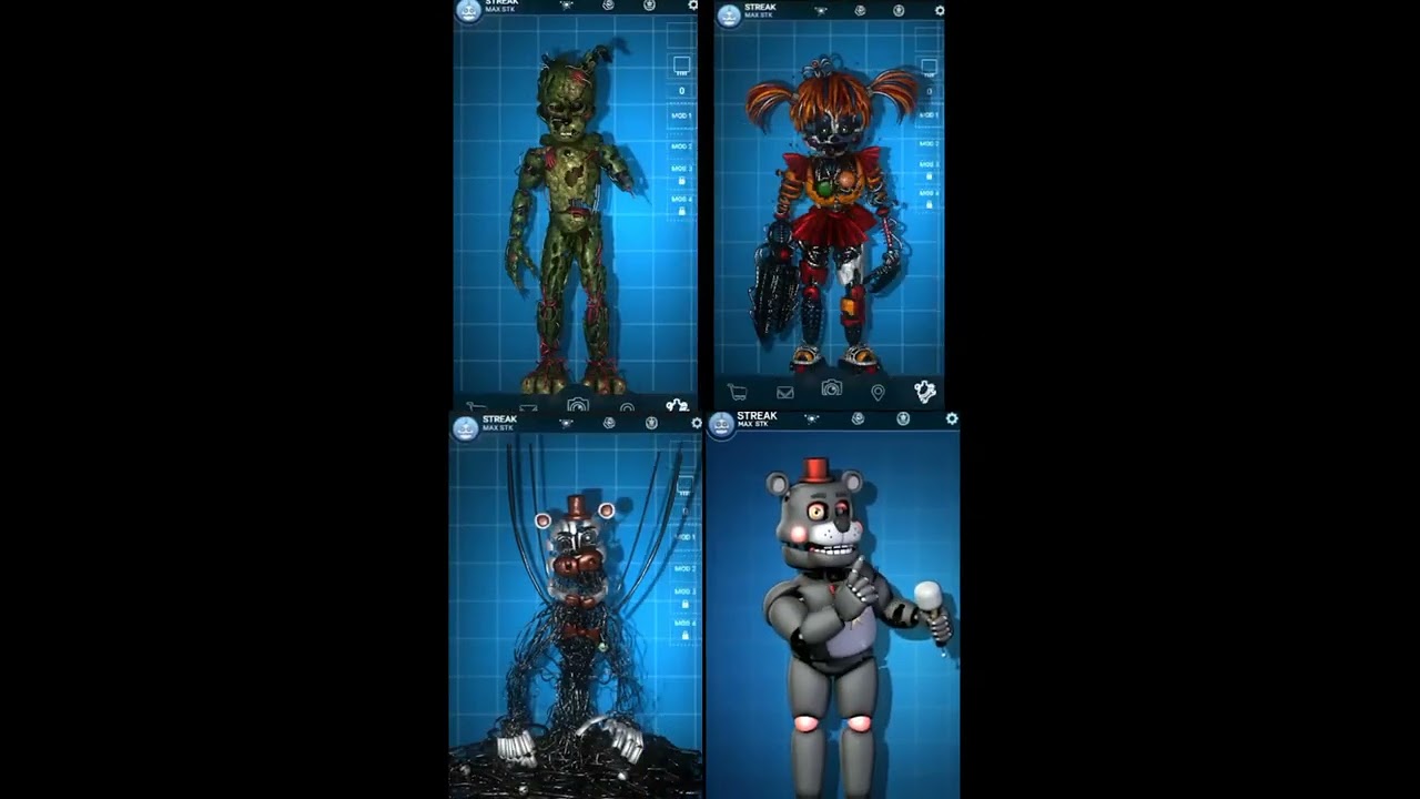 FNaF- Salvage animatronics Edit #shorts #fivenightsatfreddys #fnaf # ...