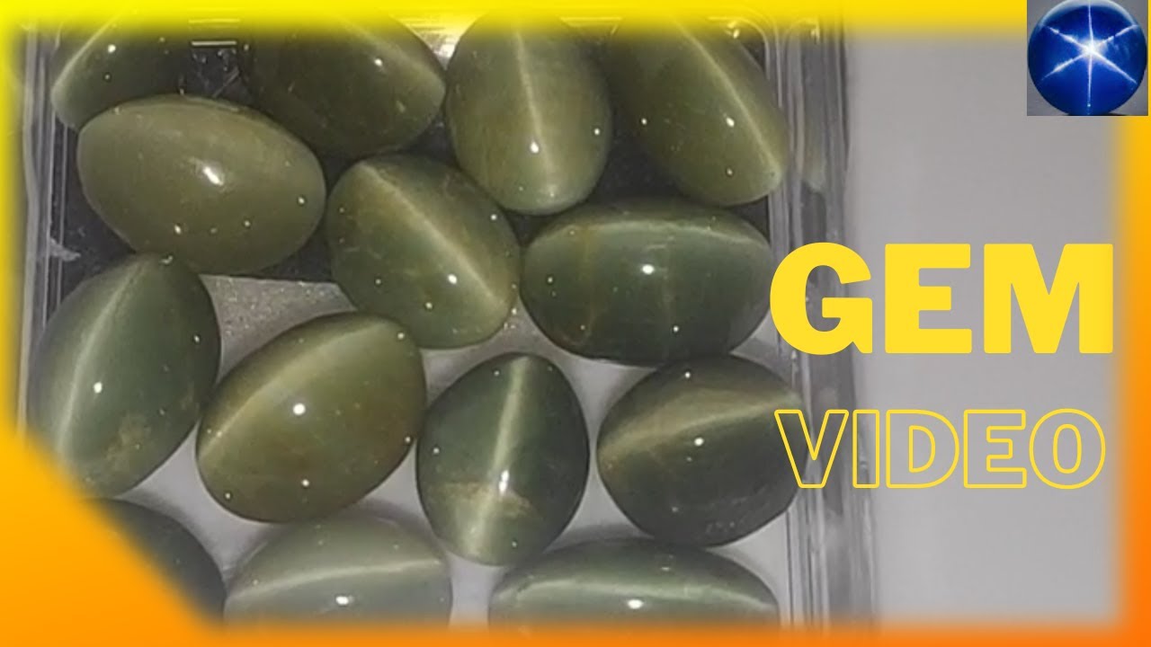 Experience The Beauty Of Our Natural Gray Stone Cat's Eye Gems Video ...