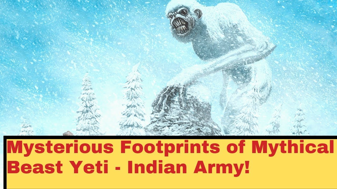 Mysterious footprints of mythical beast Yeti - Indian Army! - YouTube
