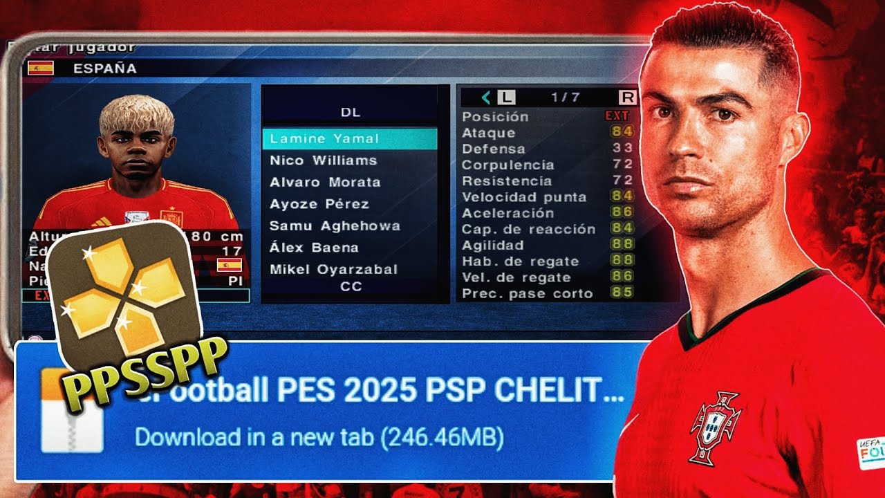 🚨eFOOTBALL PES 2025 (PPSSPP) DOWNLOAD MEDIAFIRE LINK DIRETO! 100% ...