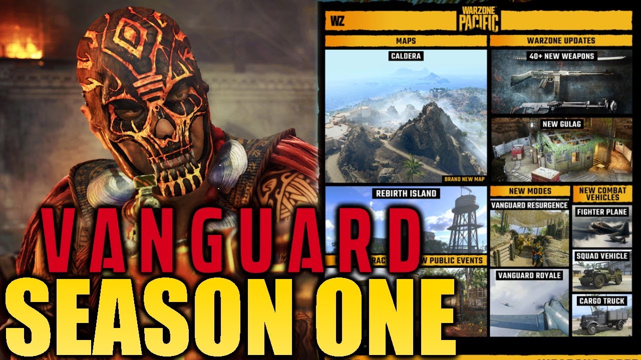 All Season One Vanguard/Warzone Details! (Road Map) - YouTube