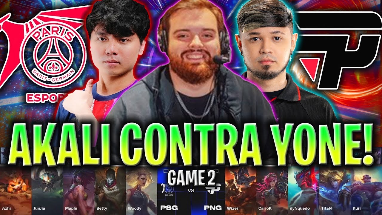 VUELVE AKALI AL MUNDIAL CONTRA YONE! PSG vs PNG Game 2 WORLDS PLAY IN ...