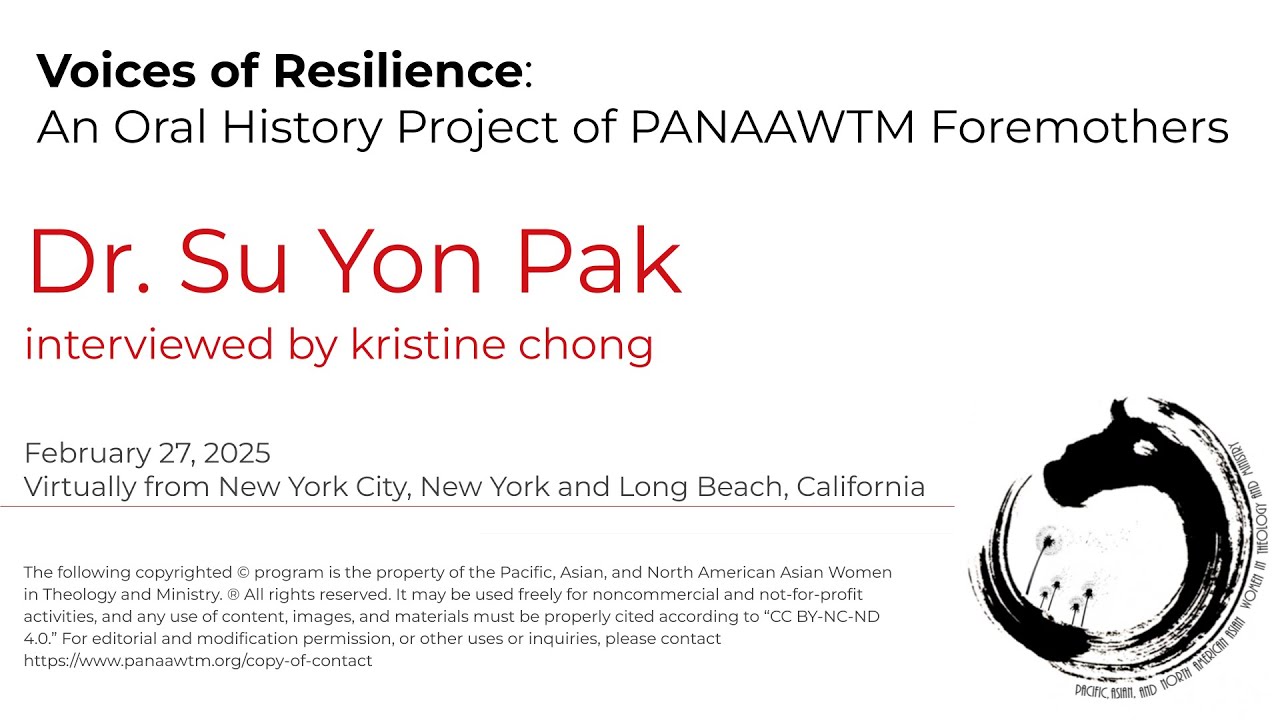 Oral History Audio Interview with Dr. Su Yon Pak by kristine chong ...