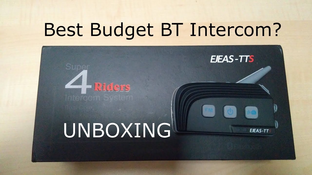 BEST BUDGET BT INTERCOM?? Ejeas TTS | Unboxing - YouTube