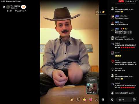 Thomas Hinz redet schüchtern und verwirrt mit Frauen im TikTok Live