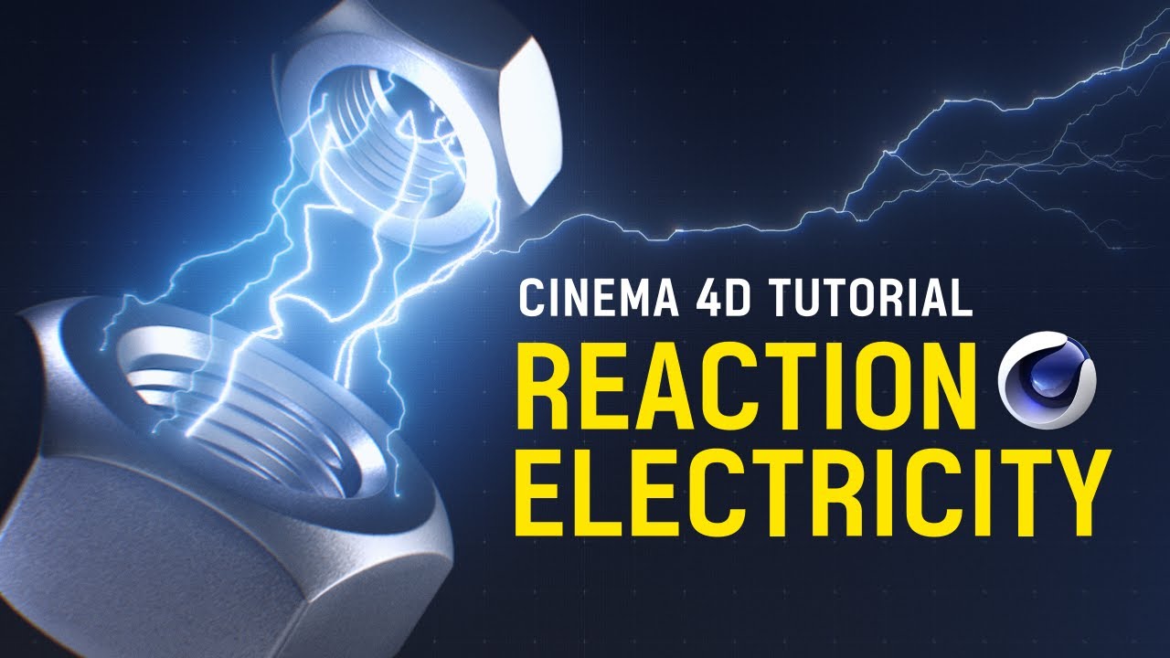 CINEMA 4D Reaction Electricity Tutorial l 반응하는 전기 이펙트 - YouTube
