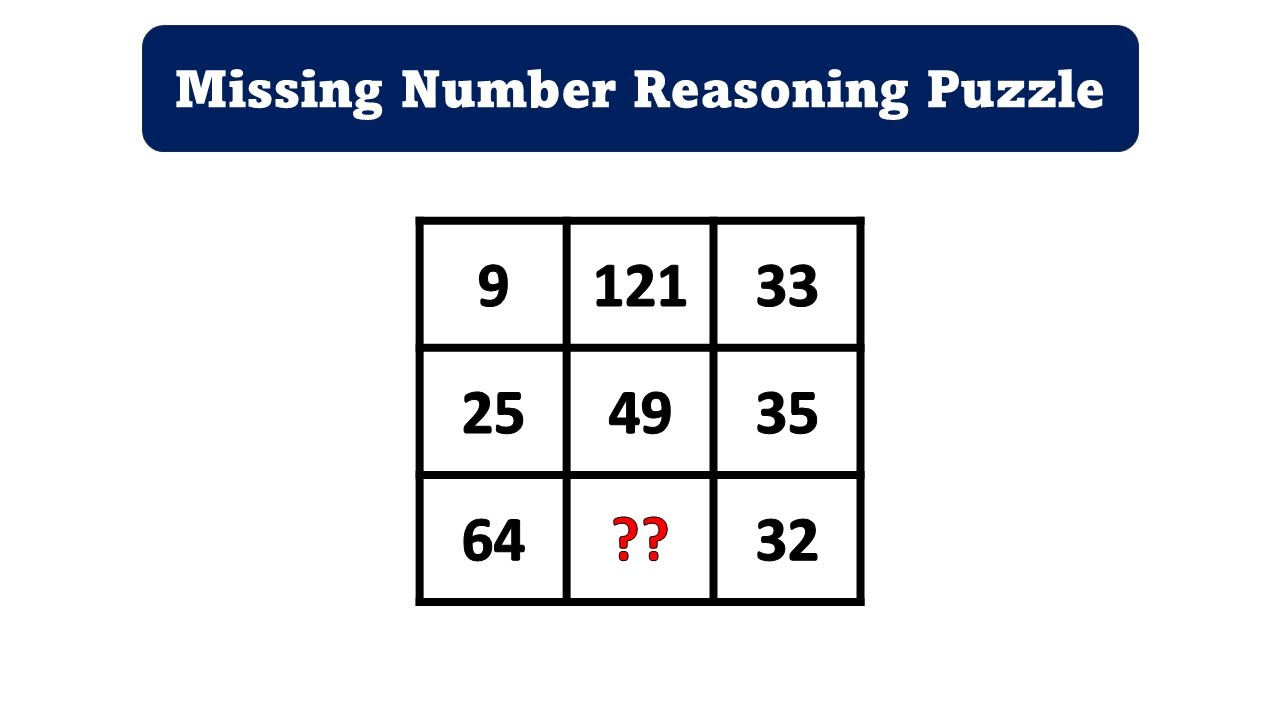 Missing Number Reasoning Puzzle #simplylogical #reasoning - YouTube