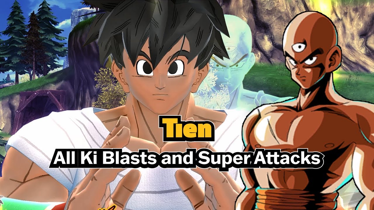 DBTB - Tien Transphere all Ki Blasts and Super Attacks - YouTube