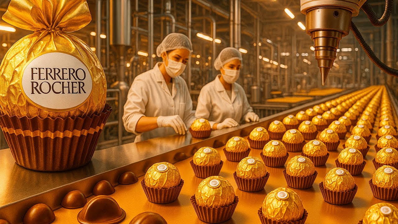 How Ferrero Rocher is Made in Factory! - YouTube