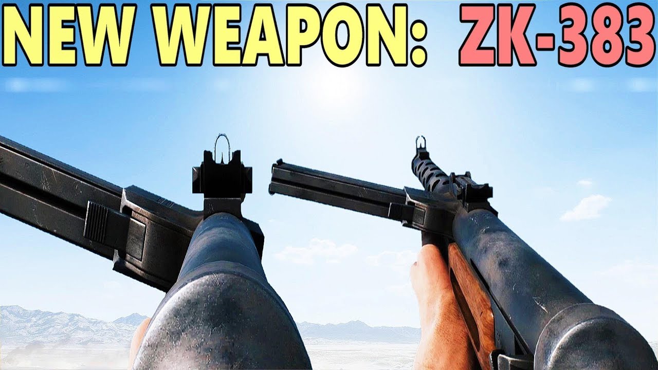 Battlefield V - ZK 383 SMG - New Weapon - Tides Of War - YouTube
