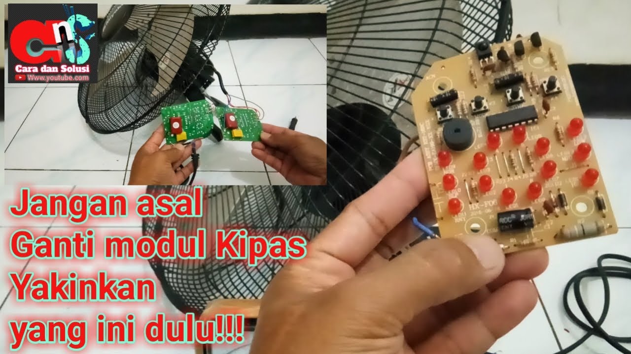Cara Mengganti Modul Kipas angin Miyako Kst 18 RC#cara#modular# ...