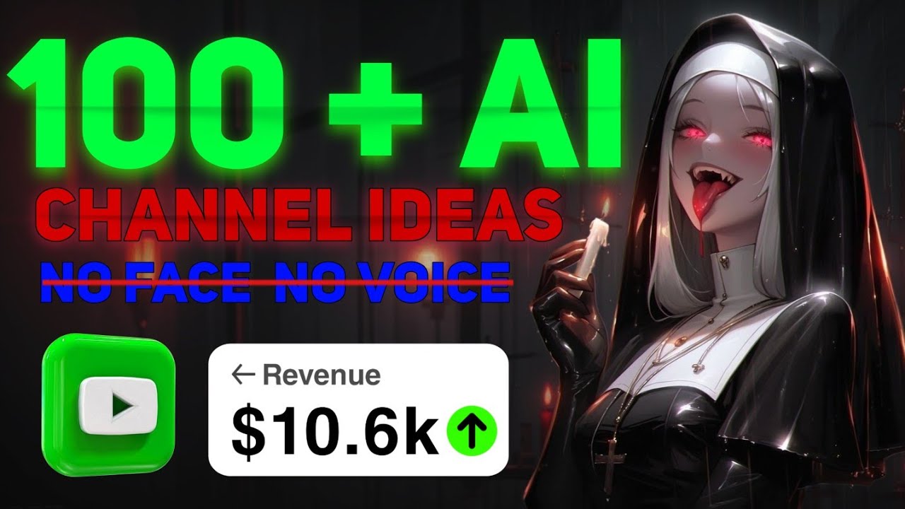 Top best AI faceless channel ideas | 100 + faceless channel ideas part ...