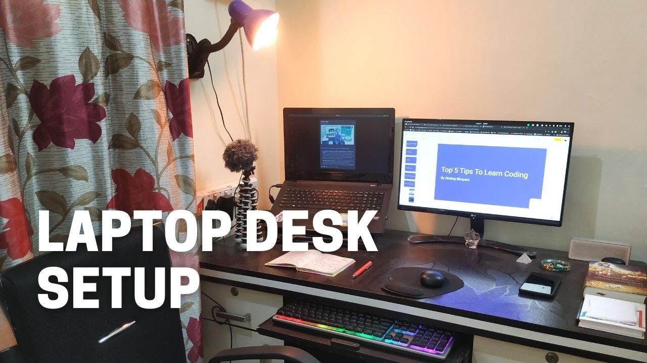 Most Affordable Linux Laptop Desk Setup - What's On My Desk 2021? - YouTube