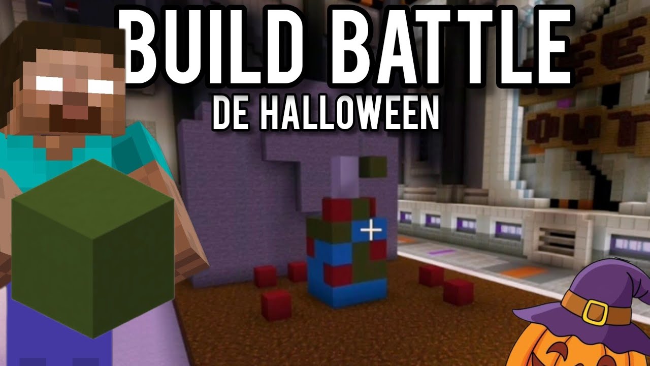 Build Battle no Minecraft com tema de halloween!! - YouTube