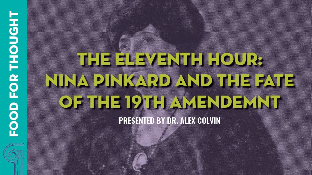 "The Eleventh Hour: Nina Pinckard and the Fate of the 19th Amendment ...