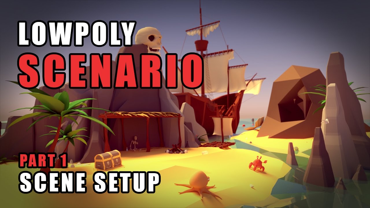 Blender Tutorial - Low Poly Scenario - The Setup Part 01 - YouTube