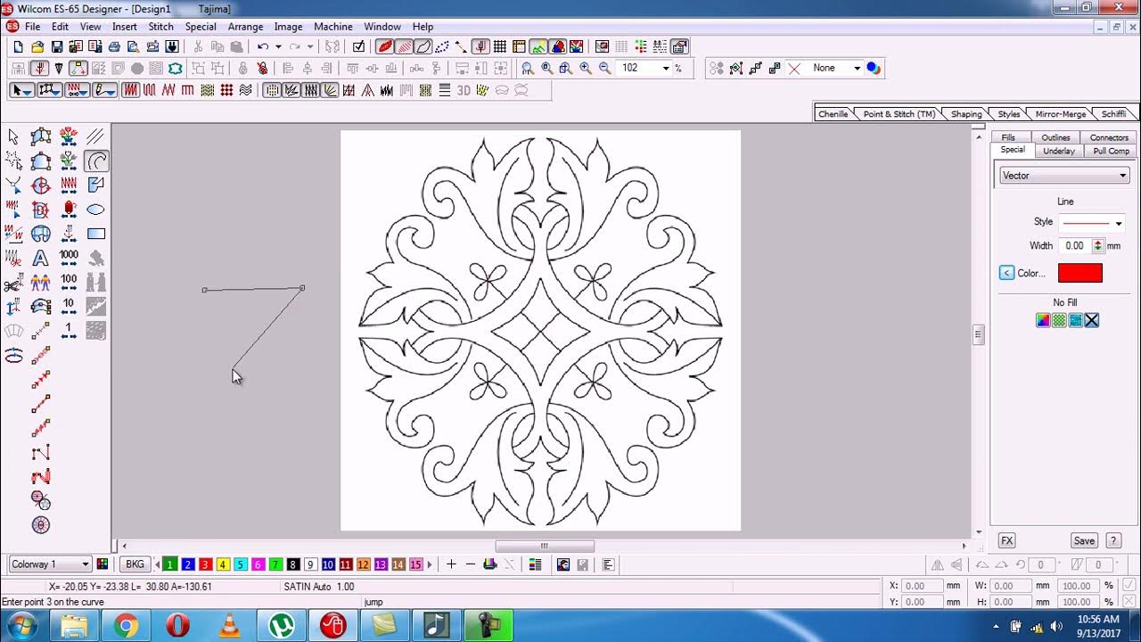 Wilcom Tutorials/How to use Cross Hair Cursor in Wilcom Software #wilcom #tutorial #embroidery ...