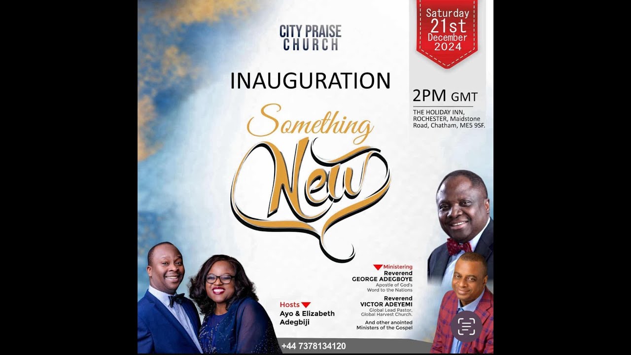 The City Praise Church Inauguration || 21st December 2024 || with Rev. Victor Adeyemi - YouTube