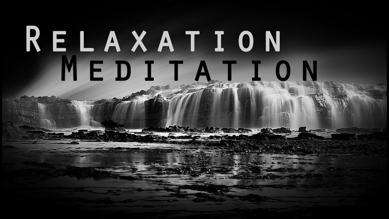 Short relaxation with waterfall sounds and music - YouTube