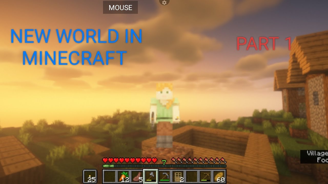 NEW WORLD IN MINECRAFT FROM/VTG_FAN_PAGE/ - YouTube