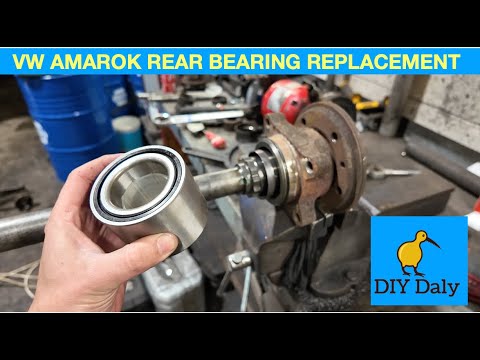 VW Amarok rear Wheel bearing replacement (with half shaft removed ...