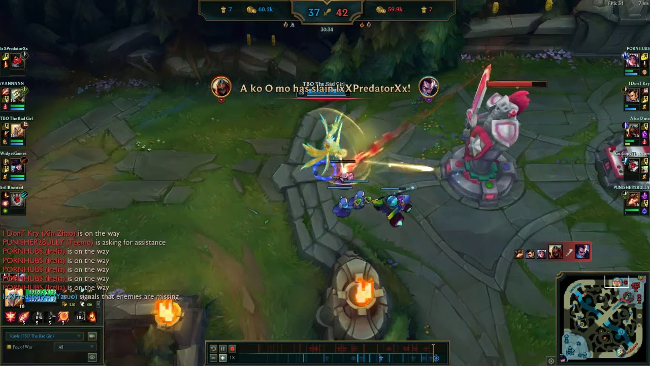 Kyle 1v5 league of legends - YouTube