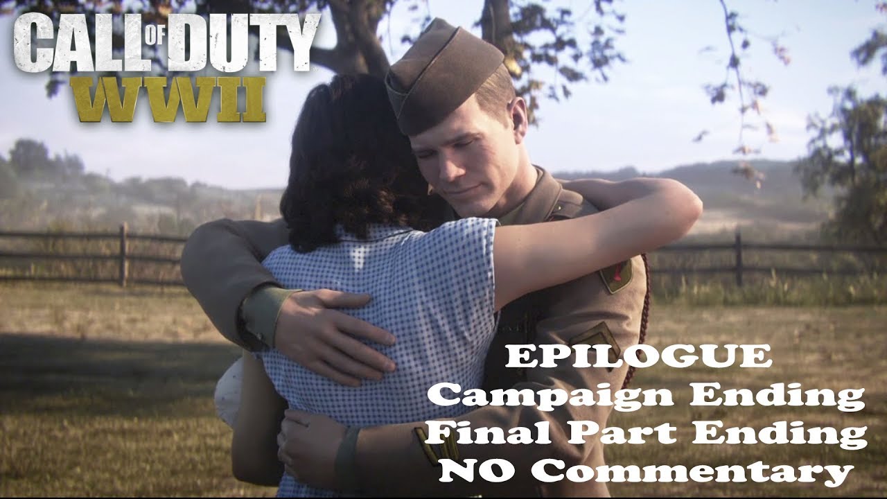 CALL OF DUTY WW2 Emotional Ending EPILOGUE Walkthrough Gameplay (COD ...
