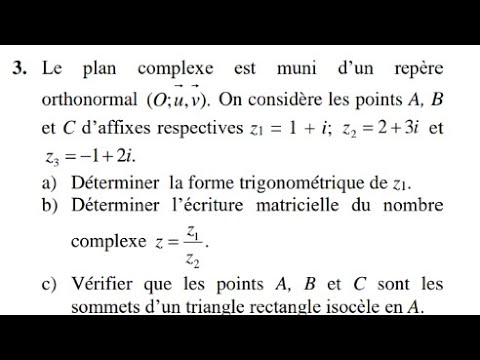 Complexe// Correction Modèle Bacc 2024💯💥🔥 - YouTube