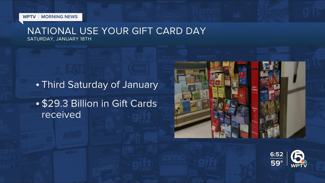 Saturday is National Use Your Gift Card Day - YouTube