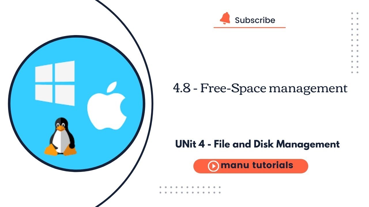4.8 - Free space management in operating system - YouTube