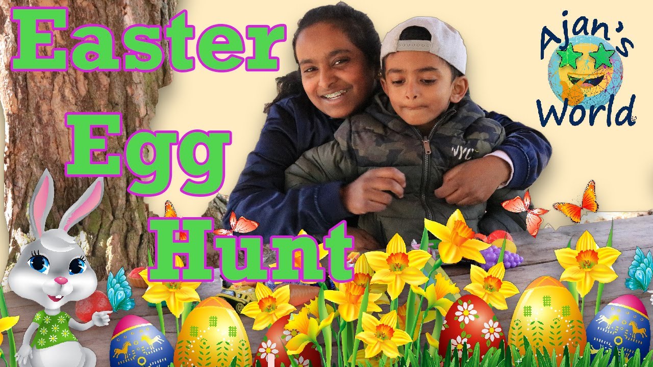 Easter Eggs Hunt in the park with Ajan and Asha!!! - YouTube