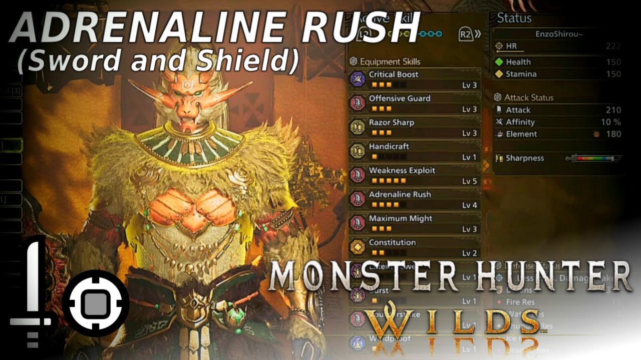 Monster Hunter Wilds: Adrenaline Rush SNS Build - Tempered Arkveld ...