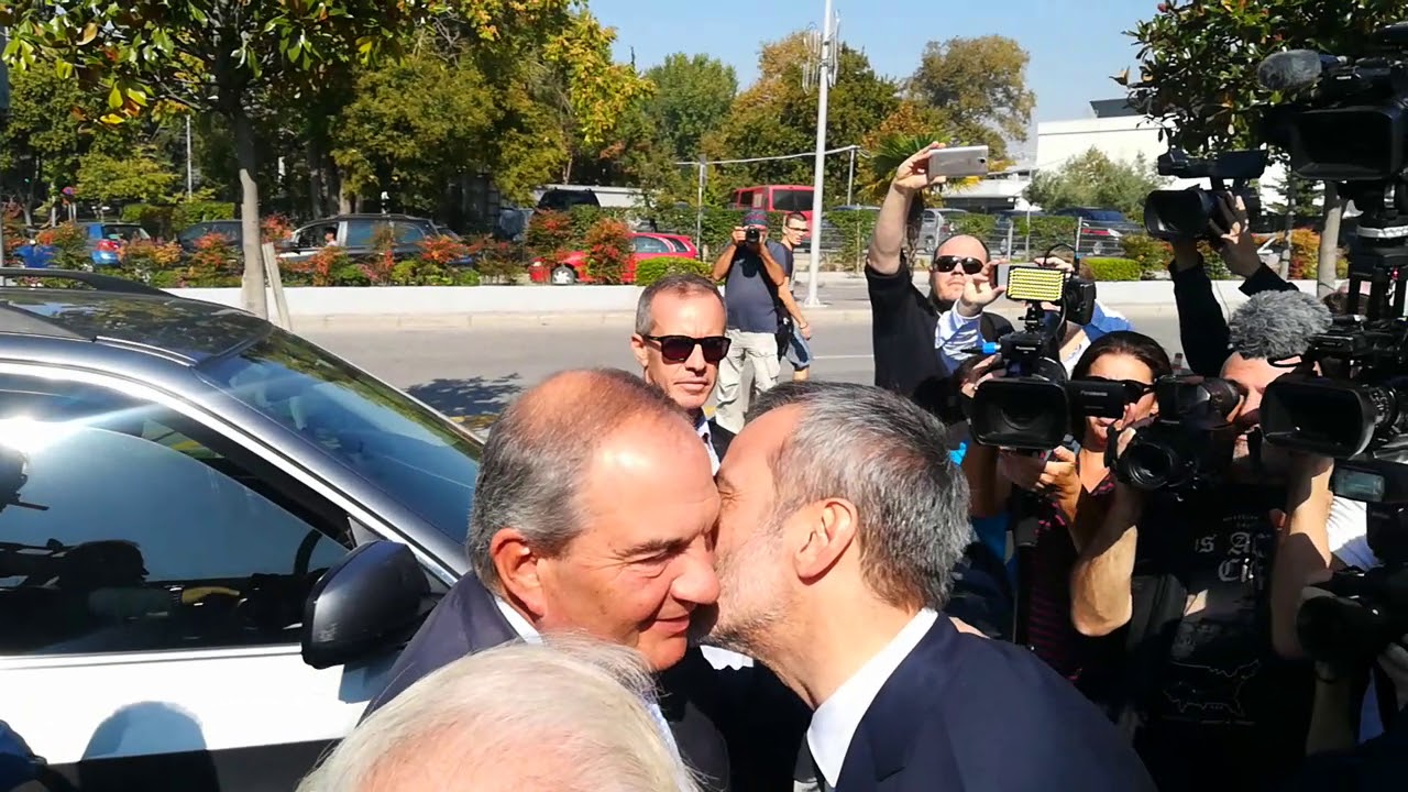 Συνάντηση Καραμανλη με τον δήμαρχο Θεσσαλονικης Κωνσταντινο Ζέρβα - YouTube