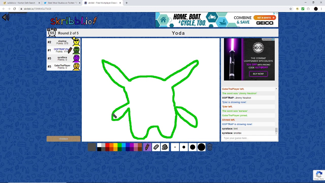 Playing Scribbl.io with friends - YouTube