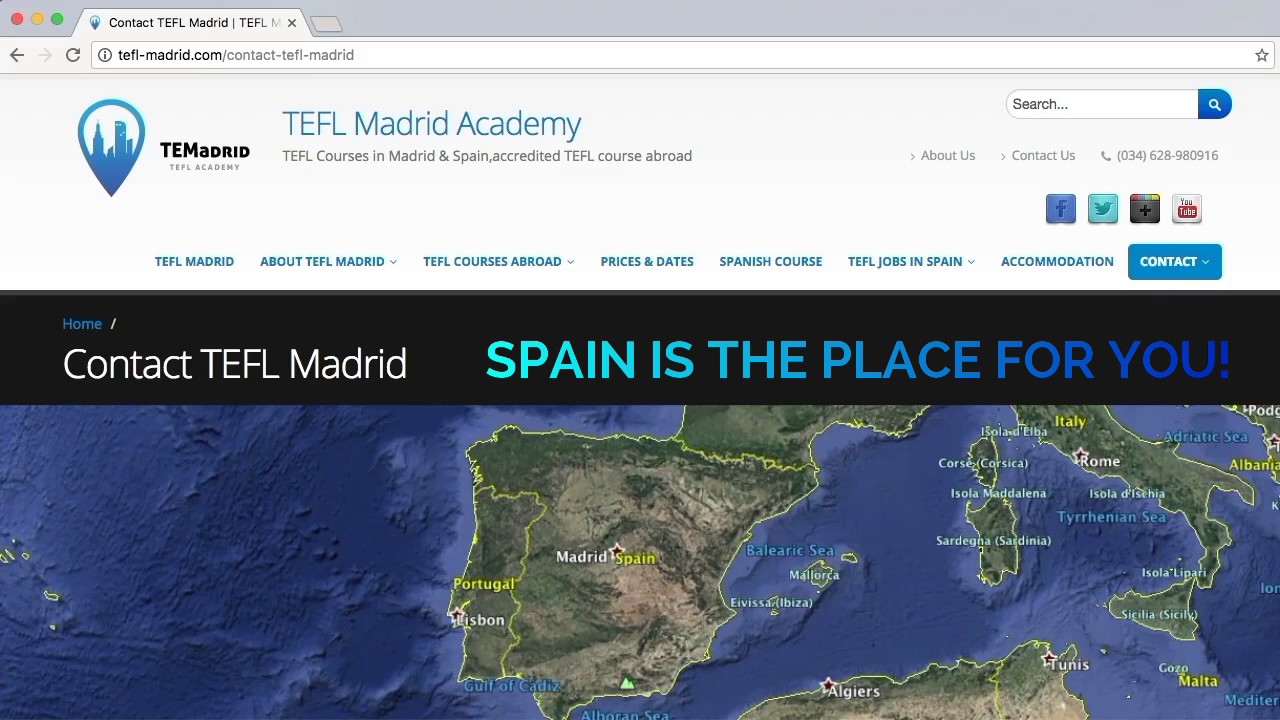 TEFL Courses in Madrid, Spain. Accredited TEFL course abroad - YouTube