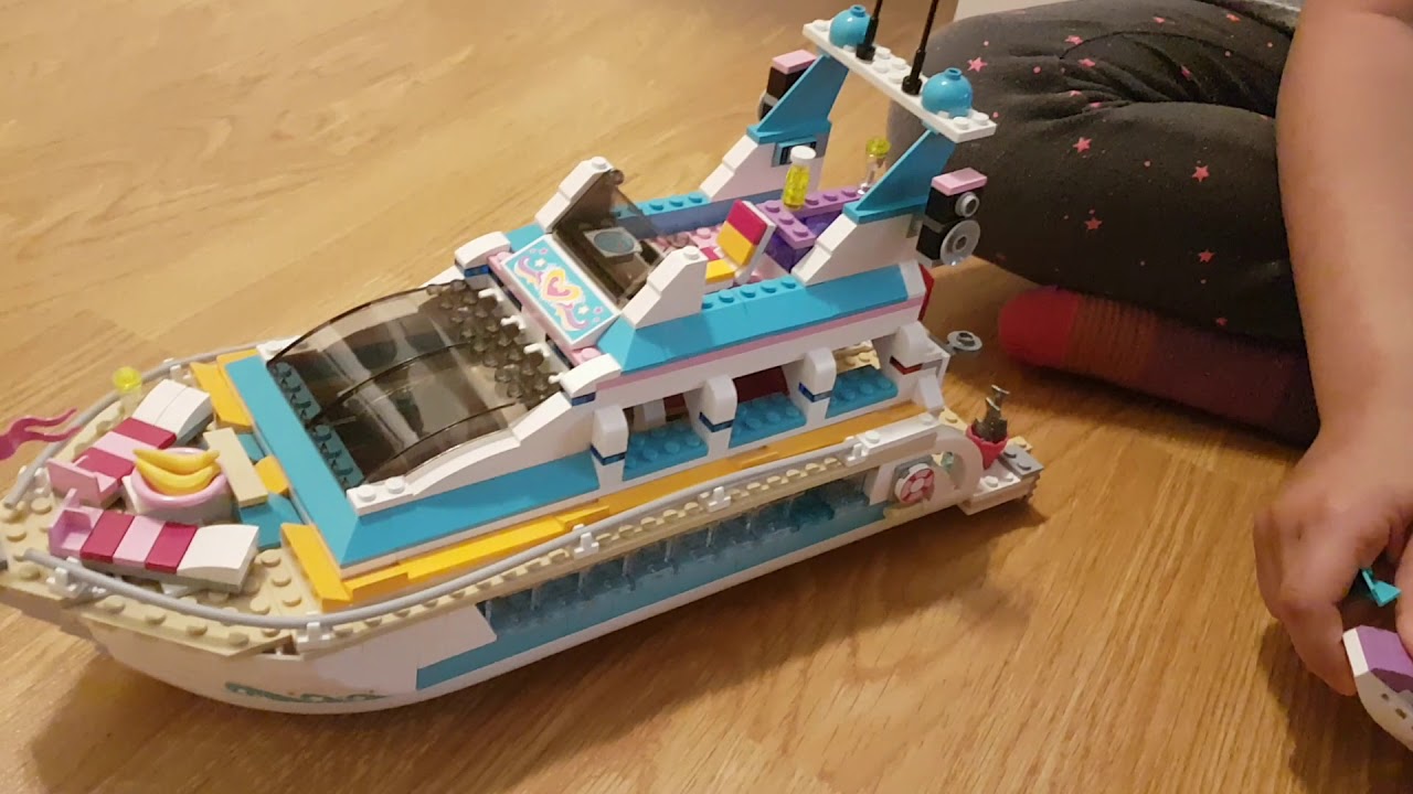 Building Lego Friends Dolphin Cruiser Yacht (set 41015) - YouTube